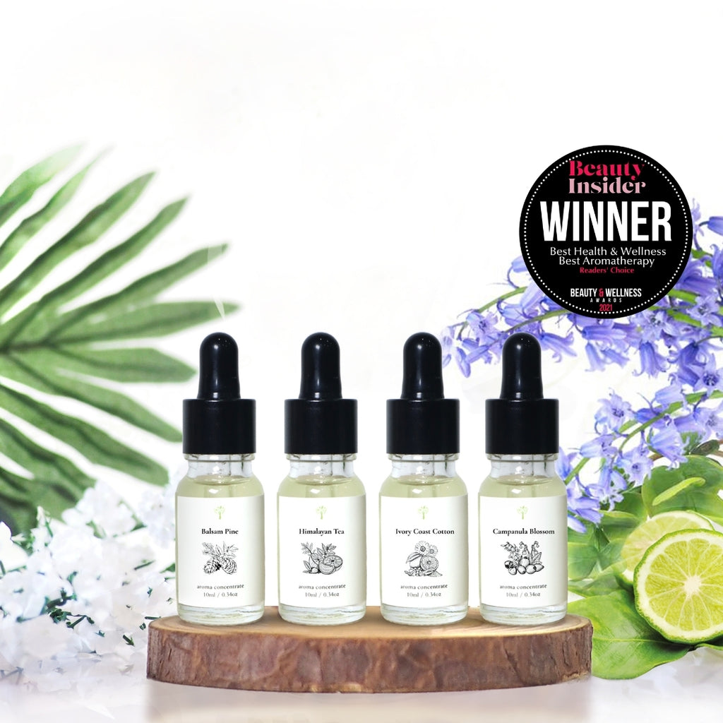 4-Pack Signature Scent Essential Oil Diffuser Blend Set | Pristine USA